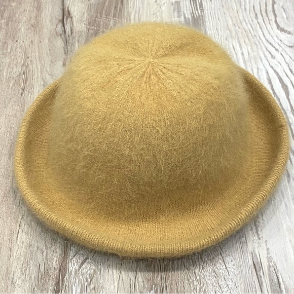Accessories | Vintage Tan Angora Blend Bowler Style Hat | Poshmark